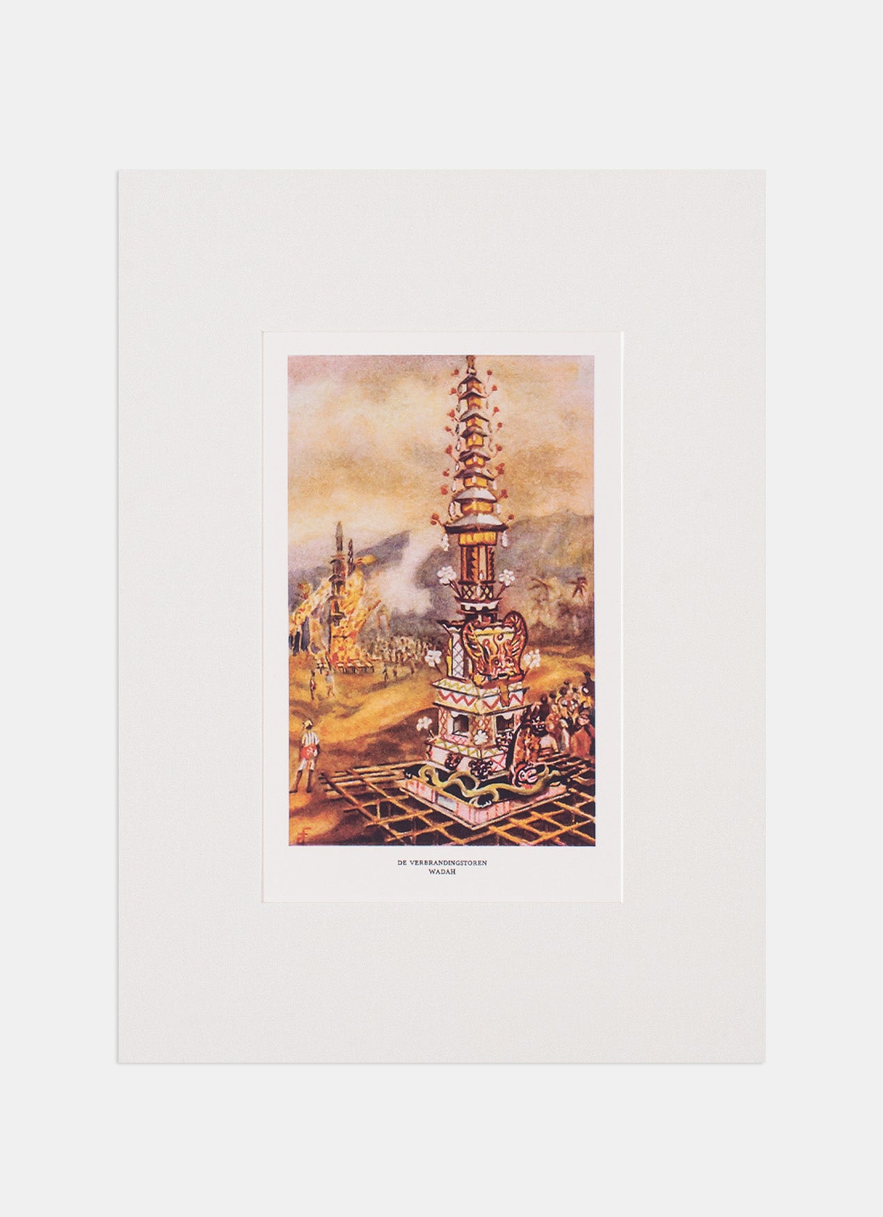 Repro Chromolithograph - Wadah – Pithecanthropus Bali