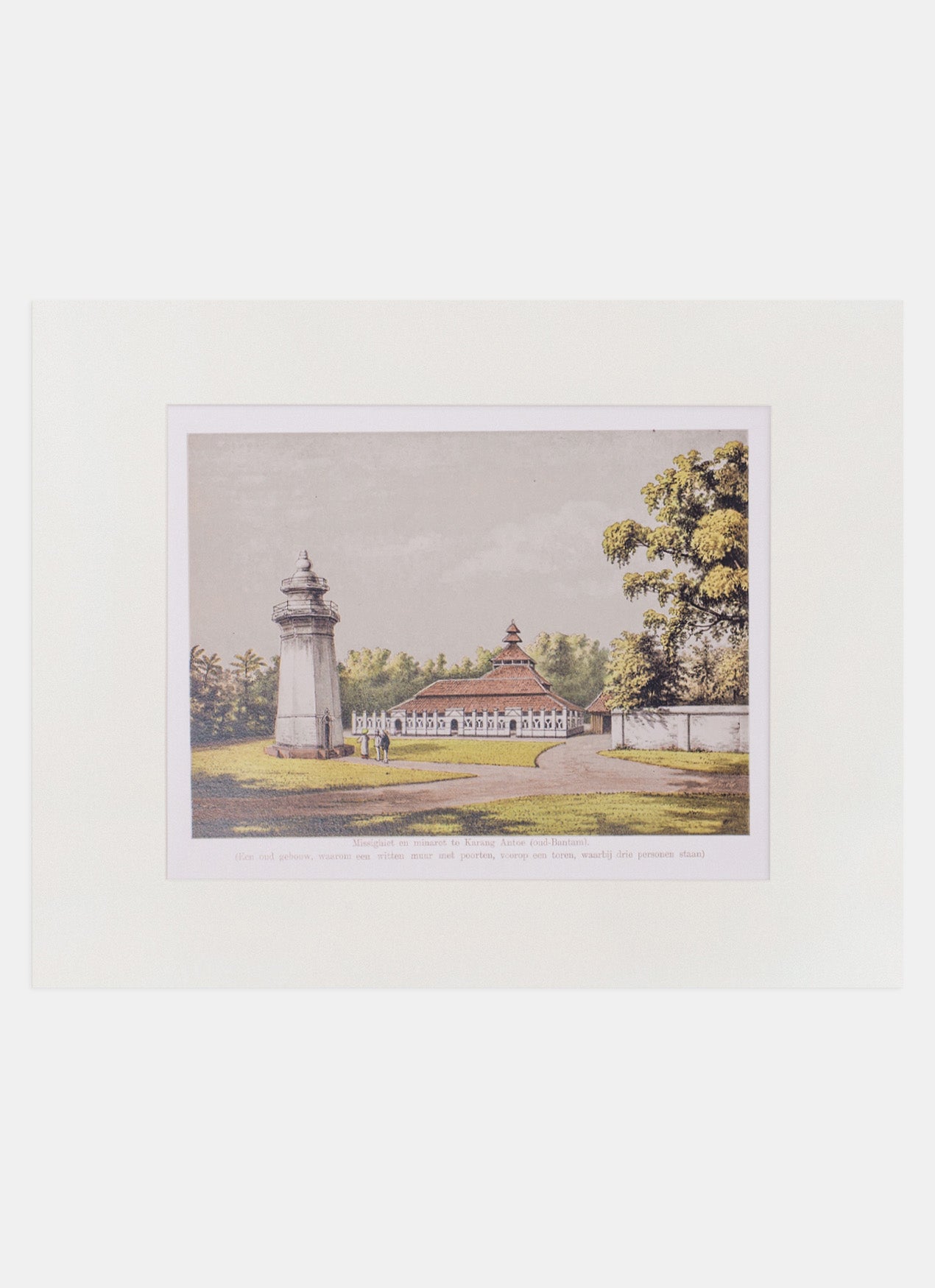 Repro Lithograph - Missighiet En Minaret Te Karang Antoe (Oud-Bantam ...