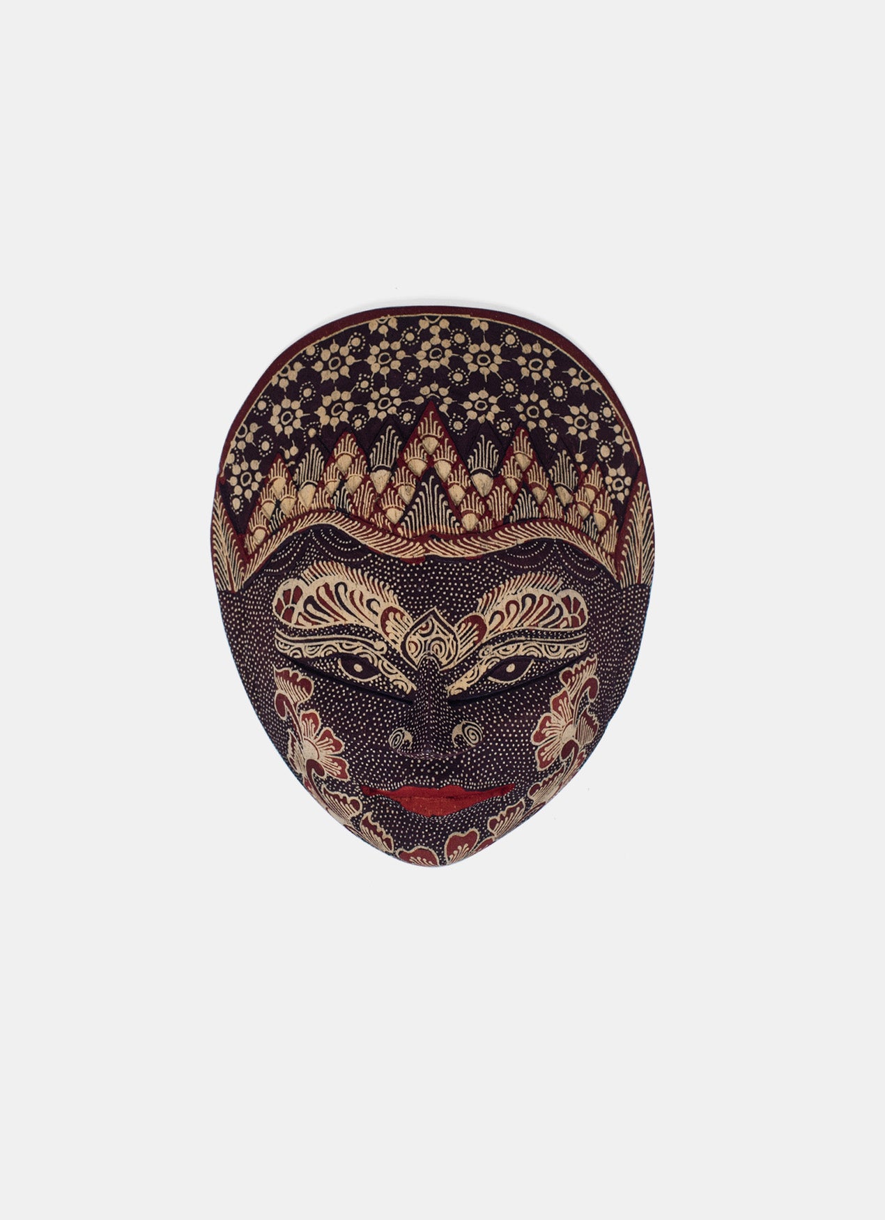Wooden Batik Mask - Topeng Mahkota Ukir – Pithecanthropus Bali