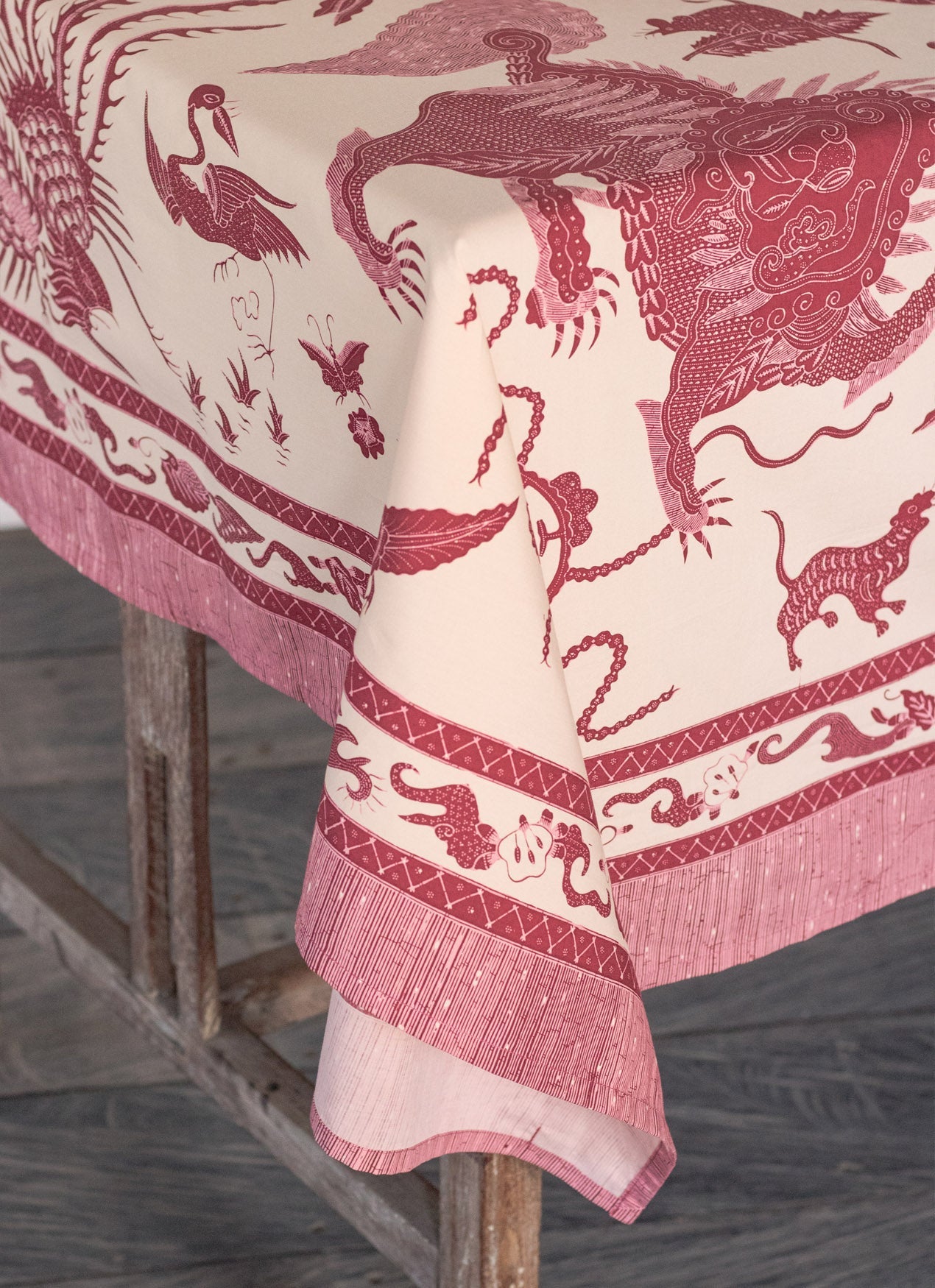 Table Cloth - Burung Lasem Merah – Pithecanthropus Bali