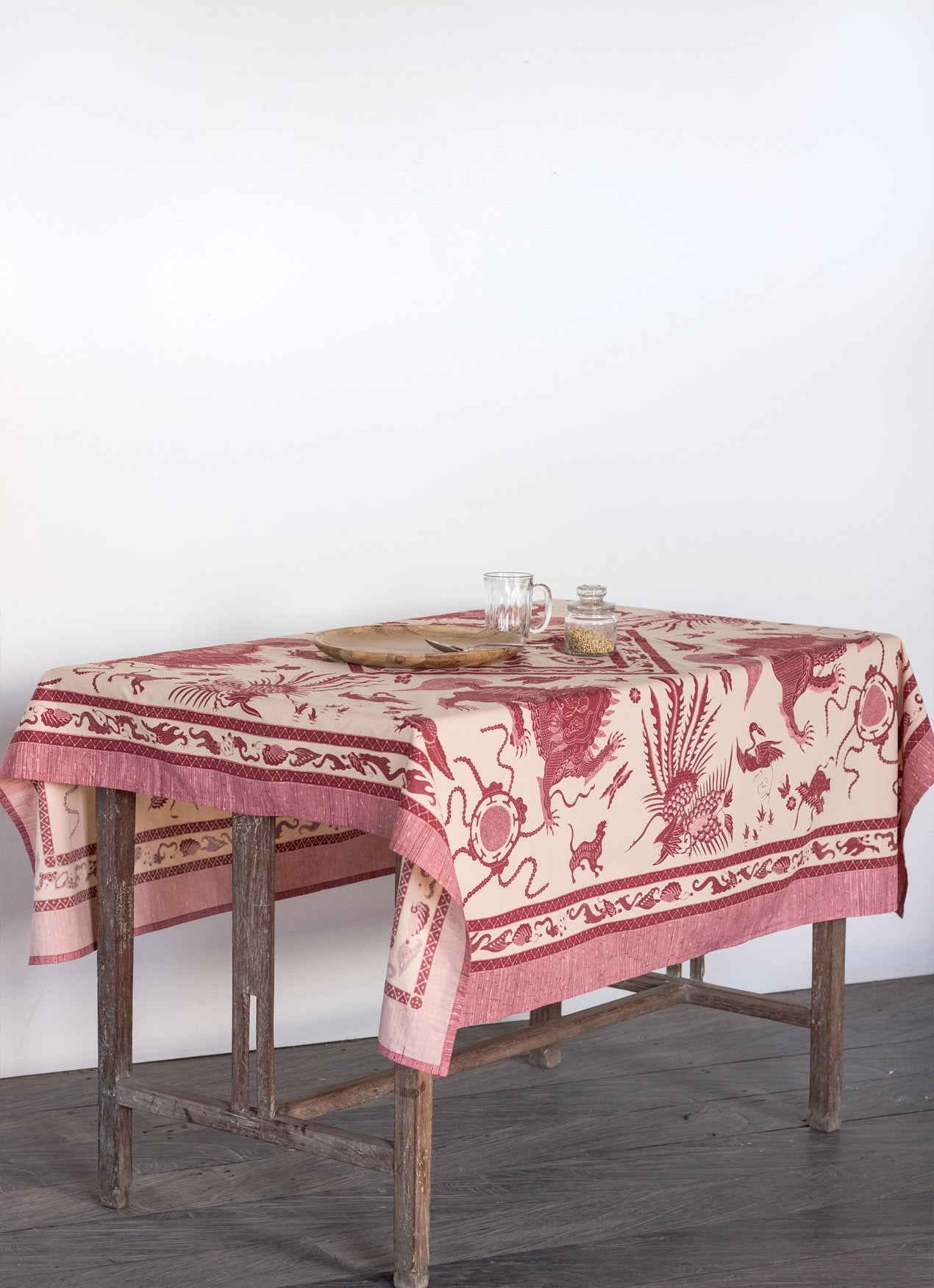 Table Cloth - Burung Lasem Merah – Pithecanthropus Bali