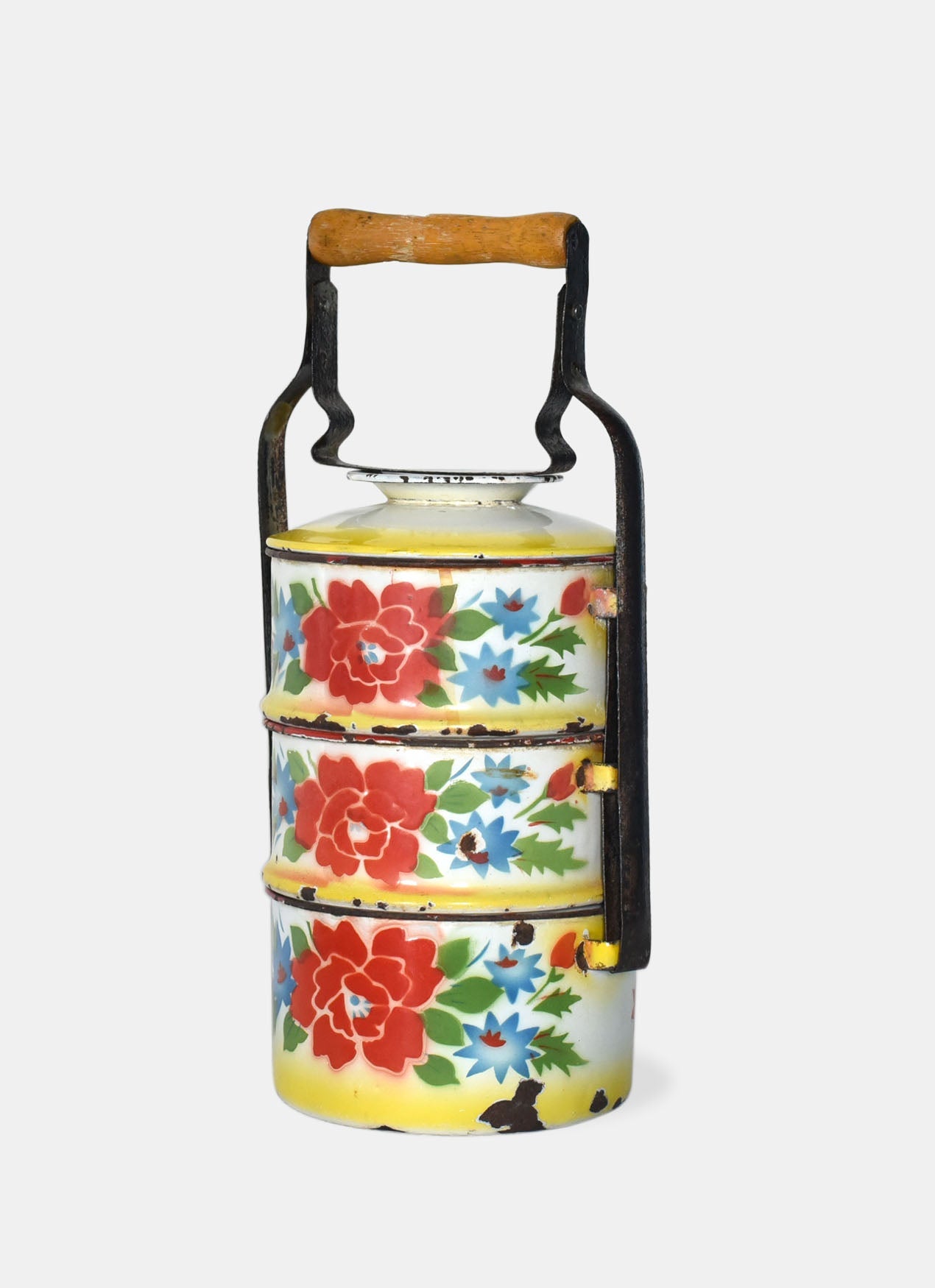 Japanese Enamel Tiffin Carrier – Pithecanthropus Bali