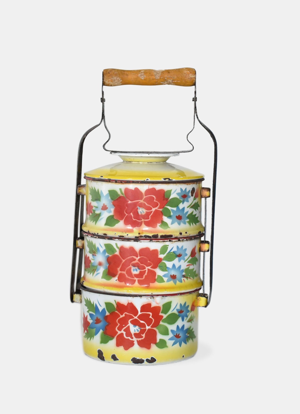 Japanese Enamel Tiffin Carrier – Pithecanthropus Bali