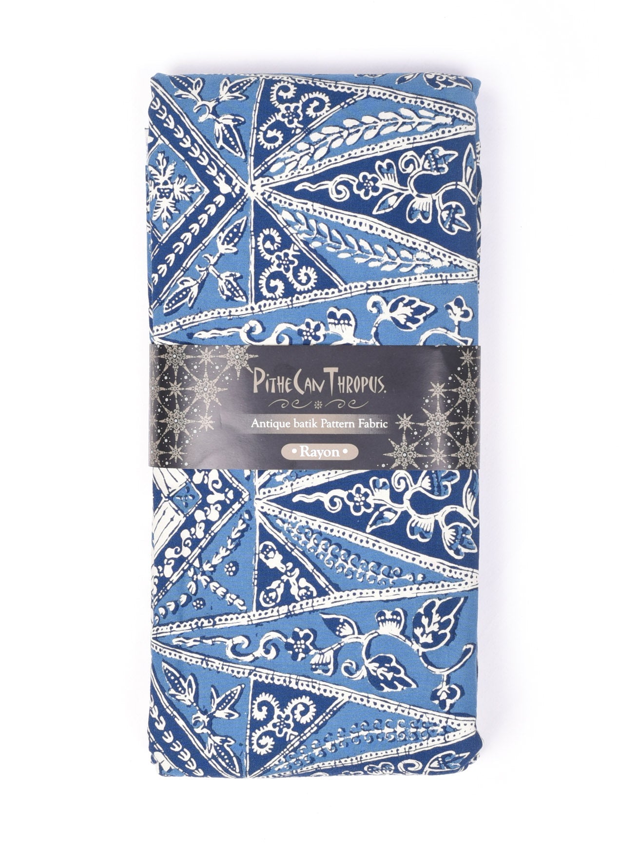 Printed Rayon Fabrics - Tumpal Biru – Pithecanthropus Bali