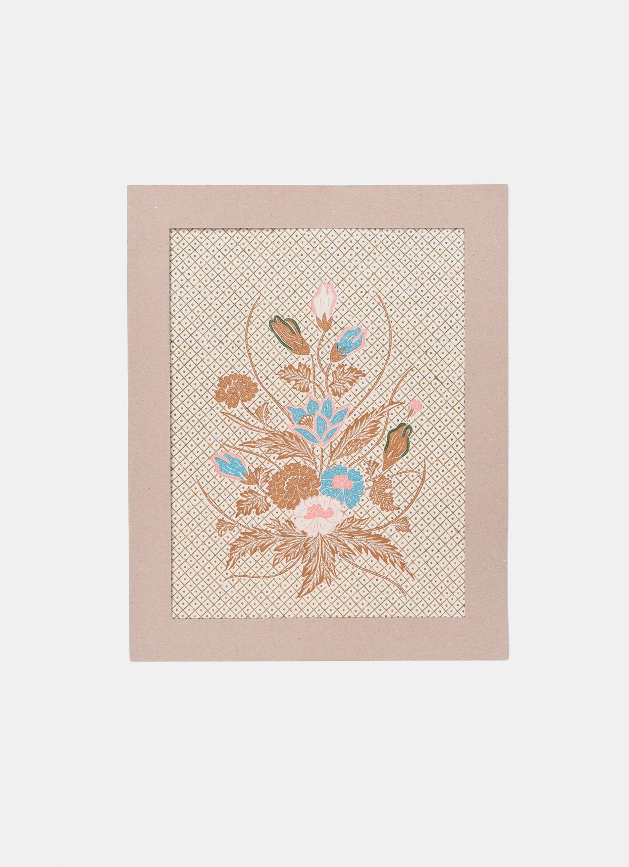 Batik Wall Decoration – Mawar Setangkai Latar Sisik 04 ...